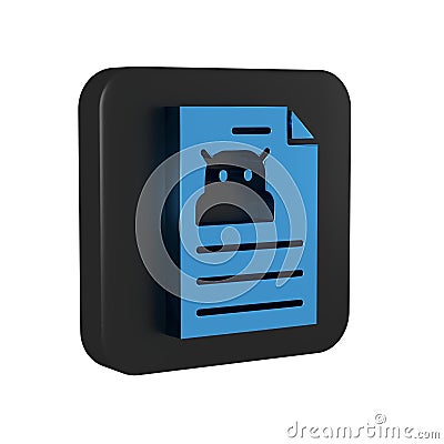 Blue Technical Specification Icon Isolated On Transparent Background ...