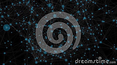 Blue Technology Lines Connectivity Animation Stock Video - Video of ...