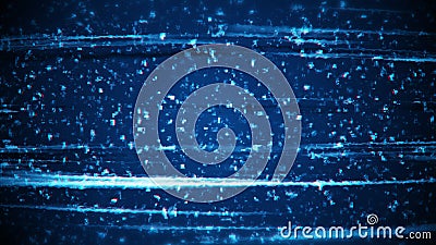 Blue Television Screen With Static Noise Abstract Background Stock ...