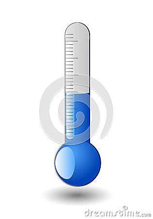 Blue Thermometer Royalty Free Stock Photo - Image: 9608965