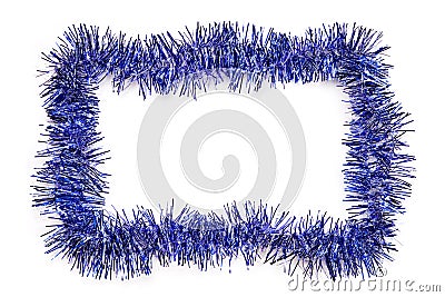 Blue Tinsel Border Royalty Free Stock Images - Image: 20925229