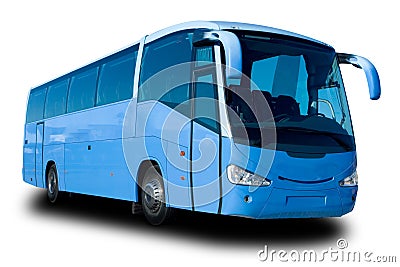 Blue Tour Bus Royalty Free Stock Photos - Image: 7699268