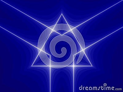 Blue Triangle Symbol Stock Photography - Image: 2847622