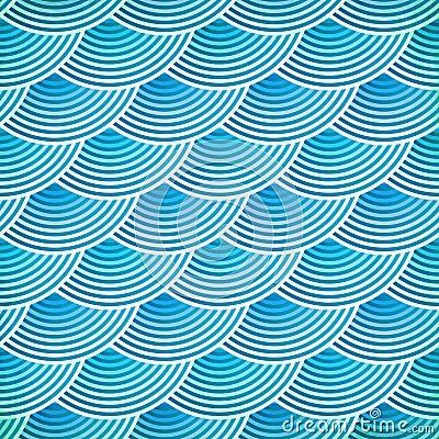 Blue Vector Fish Scales Seamless Pattern Royalty Free Stock Photography ...