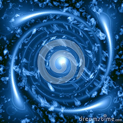 Blue Vortex Stock Photos - Image: 12734473