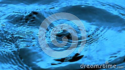 Blue Water Dripping Down the Tub and Splashing Beautifully Stock Video ...