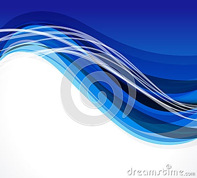 Blue Wave Background Cartoon Vector | CartoonDealer.com #39809261