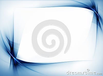Blue Wavy Border Royalty Free Stock Photo - Image: 9087615