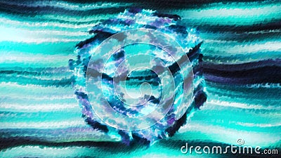 Blue and White Background. Motion. an Opening Box with Brilliance Made ...