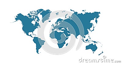 Blue World Map 4K Animation and Depth of Field Saved with Alpha Channel ...