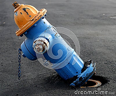 What's the difference between the red, the yellow, and blue hydrants?