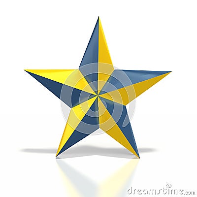 Blue Yellow Star Royalty Free Stock Photos - Image: 11231158