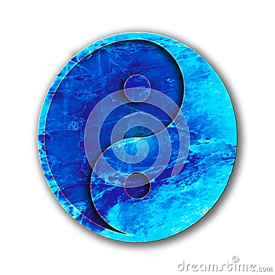 Blue Yin Yang Stock Image - Image: 301161