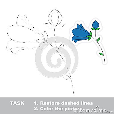 Bluebell To Be Traced. Vector Trace Game. | CartoonDealer.com #65084767