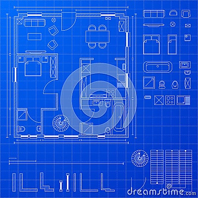 Blueprint Elements Stock Photography - Image: 29026362