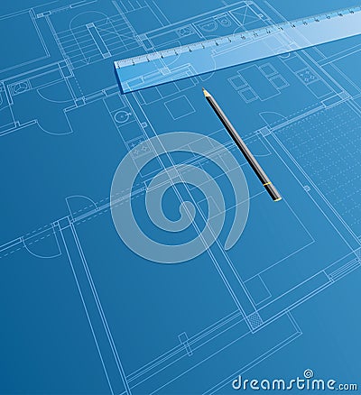 Blueprint Ruler Royalty Free Stock Images - Image: 13443729