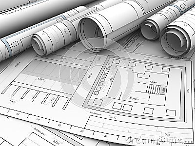 Blueprints Stock Illustration | CartoonDealer.com #77835988