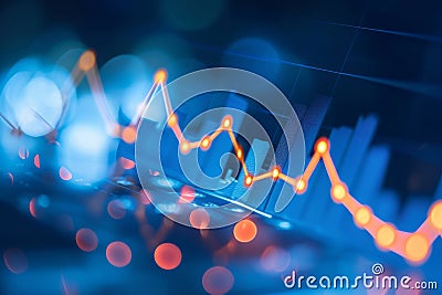 This Blurry Photo Captures A Bar Chart, Providing A Visual ...