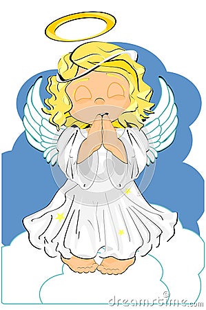 Cute Angel Cartoon Royalty-Free Stock Image | CartoonDealer.com #224790226