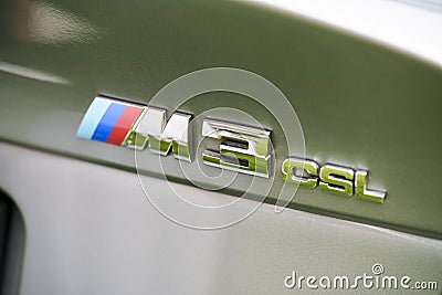 BMW M3 CSL Logo On A Car Editorial Photo | CartoonDealer.com #248581431