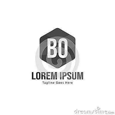 BO Letter Logo Design. Creative Modern BO Letters Icon Illustration ...