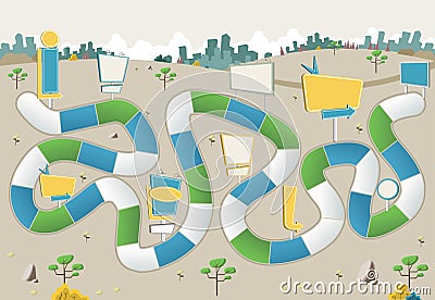 Board Game Path Stock Illustrations – 3,747 Board Game Path Stock ...