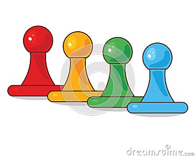 Board Game Pieces. Plastic Board Game Pieces And Figures, Pawns ...