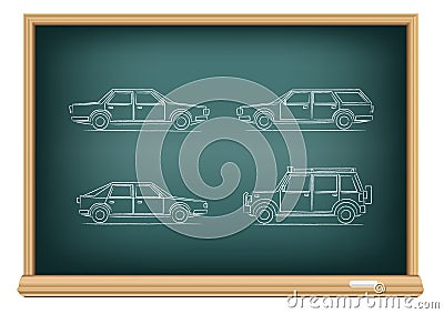 Board Types Of Cars Cartoon Vector | CartoonDealer.com #43771559