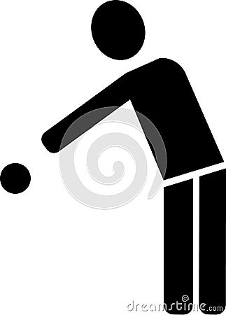 Bocce Pictogram Vector Illustration | CartoonDealer.com #85846560