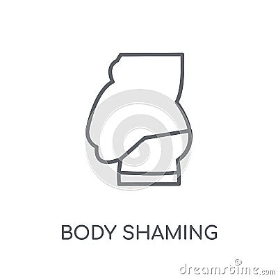 Body Shaming Linear Icon. Modern Outline Body Shaming Logo Conce ...