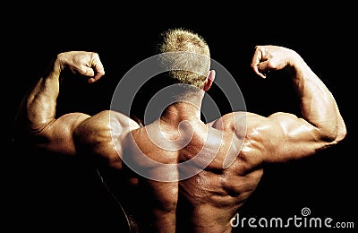 Bodybuilder posing stock image. Image of builder, beauty - 21428865