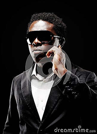 Bodyguard Black Man Stock Image - Image: 23714201