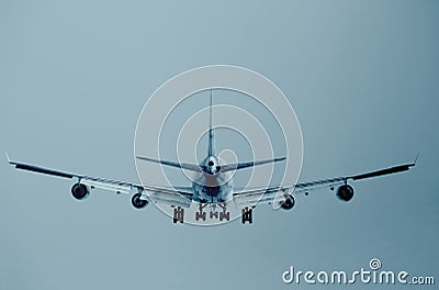 A Boeing 747 Rotating On The Runway Stock Photo | CartoonDealer.com ...