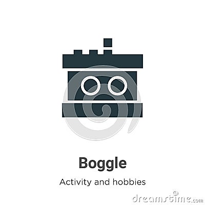 Boggle Vector Icon On White Background. Flat Vector Boggle Icon Symbol ...