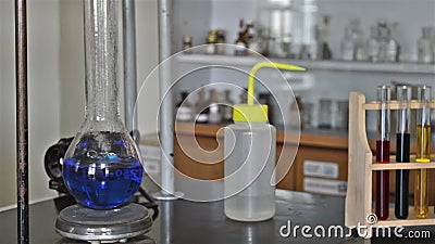 Liquids Boiling in Test Tubes, Fermentation Reaction in Laboratory ...