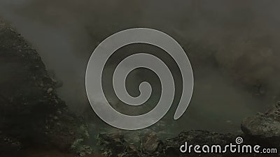 Boiling Water In Basin Of Active Volcano Mutnovsky Stock Footage Video ...