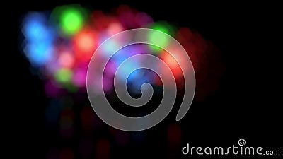 Bokeh of Fireworks. Lens Blur Effect for Multi Colored Fireworks. V12 ...