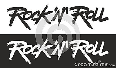 Bold Rock Lettering On Sharp Backgrounds Cartoon Vector | CartoonDealer ...