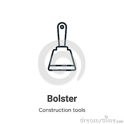 Bolster Outline Vector Icon. Thin Line Black Bolster Icon, Flat Vector Simple Element ...