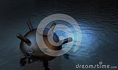 Bomb At Sea Royalty Free Stock Images - Image: 17840499