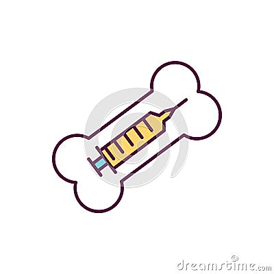 Bone Biopsy RGB Color Icon Cartoon Vector | CartoonDealer.com #212913459