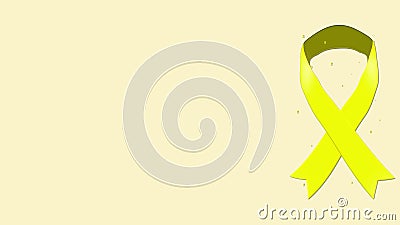 Bone Cancer Sarcoma Osteosarcoma Bladder Awareness Yellow Ribbon 4K ...