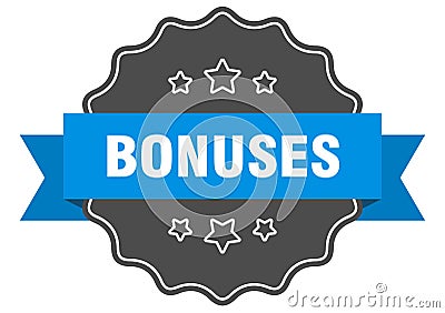 Bonuses Label. Bonuses Isolated Seal. Sticker. Sign Cartoon Vector ...