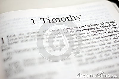Book Of 1 Timothy Royalty Free Stock Photography - Image: 38717697