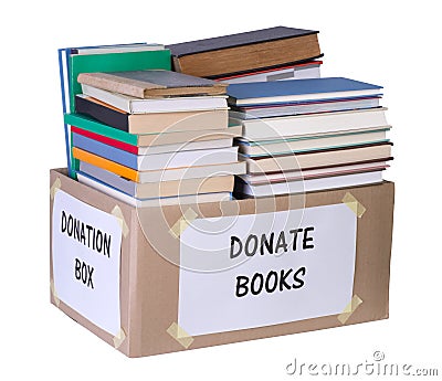 Books Donation Box Stock Photography - Image: 32761552