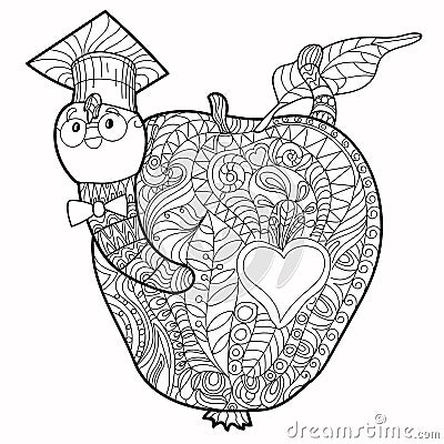 Bookworm Illustration Stock Illustrations – 2,978 Bookworm Illustration ...