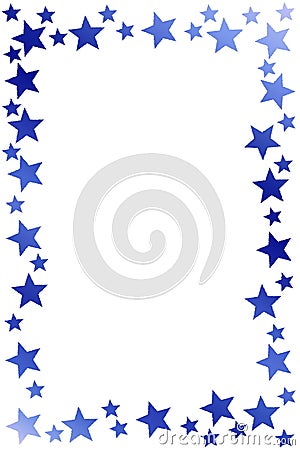 Heaven Stars Vertical Frame Border Stock Photography | CartoonDealer ...