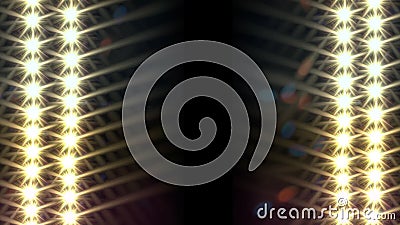 Row of lights from a stage stock video. Video of illuminated - 43271209