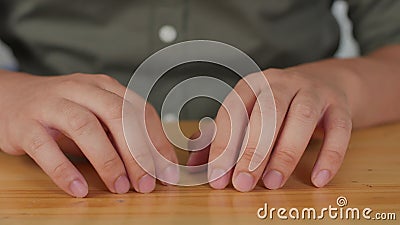 Fingers are Knocking Nervously on the Table Stock Video - Video of ...