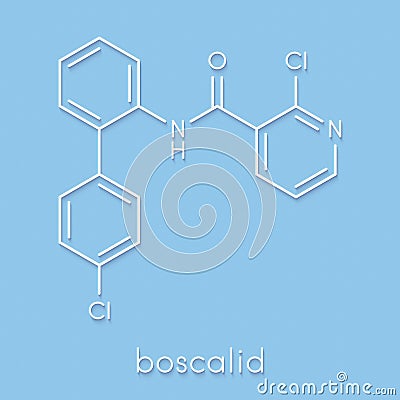 Boscalid Fungicide Molecule. Skeletal Formula. Royalty-Free Stock Photo ...